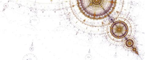 Abstract Digital Fractal Circles Compass Art On The White Background