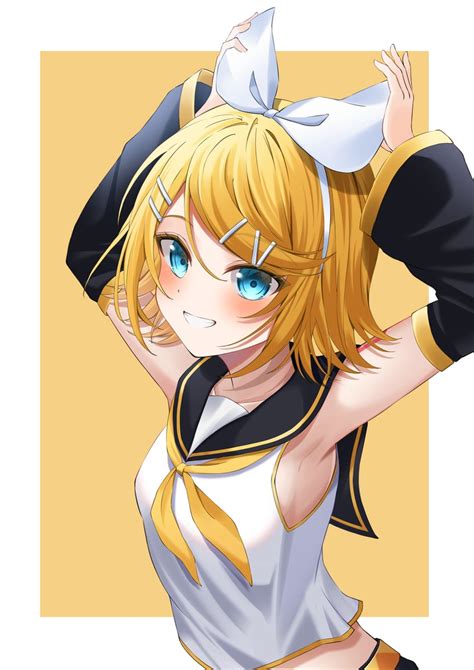 Kagamine Rin Vocaloid Drawn By Ryaru Ryaru Danbooru