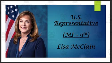 Us Representative Lisa Mcclain Mi 10th Bio Ppt By Teach Simple