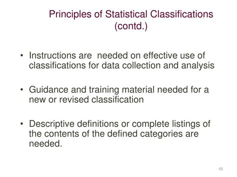 ppt statistical classifications systems part i powerpoint