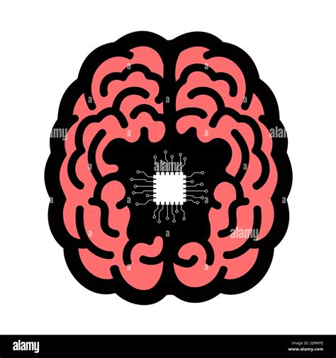 Brain Implant Ai And Artificial Intelligence Human Brain With Chip Microchip And Processor