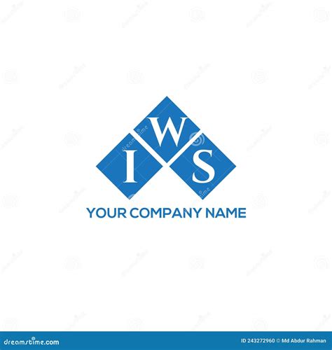 Iws Letter Logo Design On White Background Iws Creative Initials