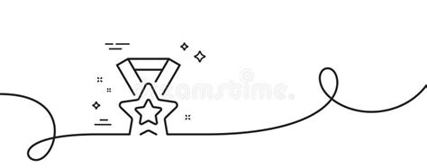 Cut Ribbon Line Icon Open Ceremony Sign Continuous Line With Curl Vector Stock Vector