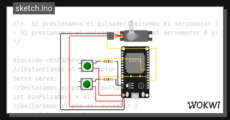 SERVO CON DOS BOTONES Copy - Wokwi ESP32, STM32, Arduino Simulator