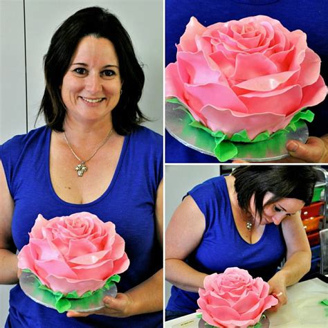 Ani Anna Comper — 3d Rose Cake Class With Modeling Chocolate
