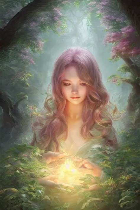 Women Woshiping God In Dreamy Forest Fantasy 8 K Stable Diffusion