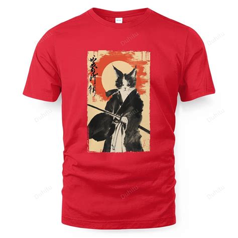 Samurai Cat Ukiyo E Warrior Japanese Art Vintage Cat