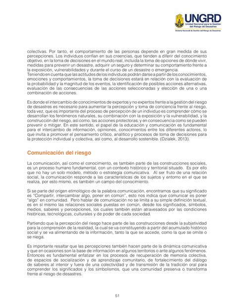 Plan Nacional De Capacitación Y Formación En Gestión Del Riesgo De