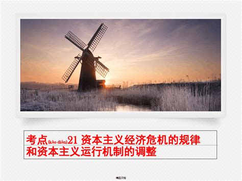 高三历史二轮复习课件：资本主义经济危机的规律和资本主义运行机制的调整共14张word文档免费下载亿佰文档网
