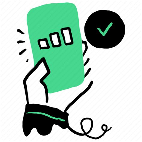 Tech Innovation Smartphone Mobile Signal Confirm Checkmark