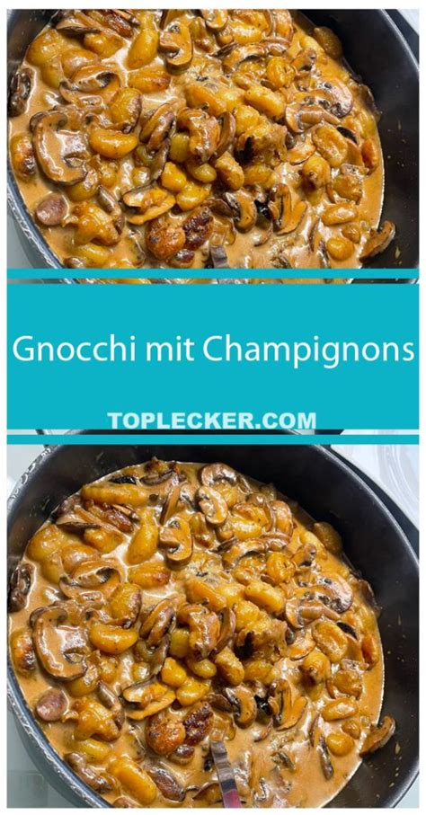 Champignon Gnocchi In Cremiger Rotwein Sahne So E