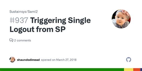 Triggering Single Logout From Sp · Issue 937 · Sustainsyssaml2 · Github