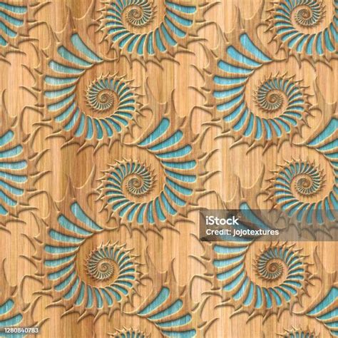 쉘 패턴 3d 일러스트가 있는 목재 매끄러운 질감 앵무조개에 대한 스톡 사진 및 기타 이미지 앵무조개 연속성 타일 Istock