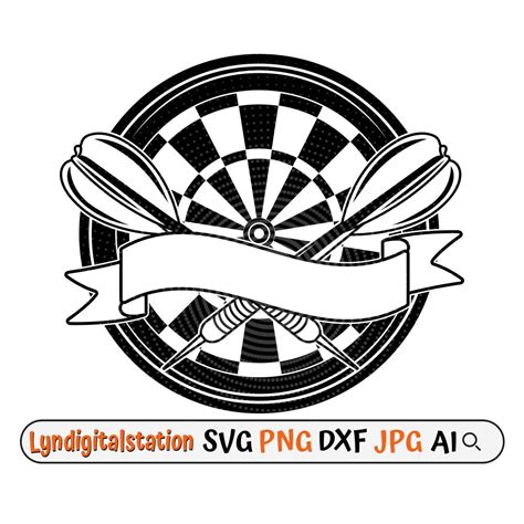 Dart Theme Svg Target Shooting Clipart Dart Game Cut File Bull S Eye