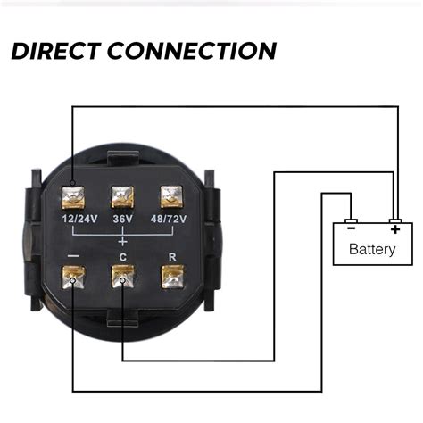 Universal Round Lcd Hour Meter With Led Battery In Grandado