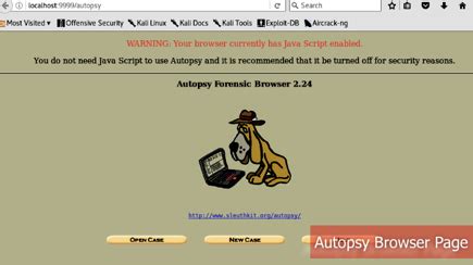 Autopsy Kali Linux Demo Of The Best Digital Forensic