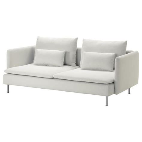 Ikea Soderham Fabric Sofa In Finnsta White Aptdeco