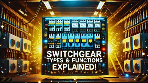 Types Of Switchgears And Their Functions Explained Simply Youtube