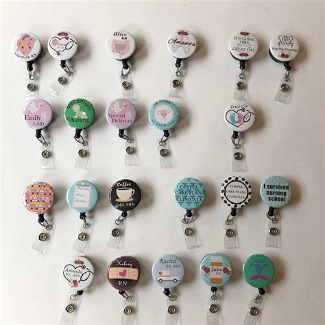 Nurse Badge Reel Badge Reel Nursing Badge Reel Retractable Etsy