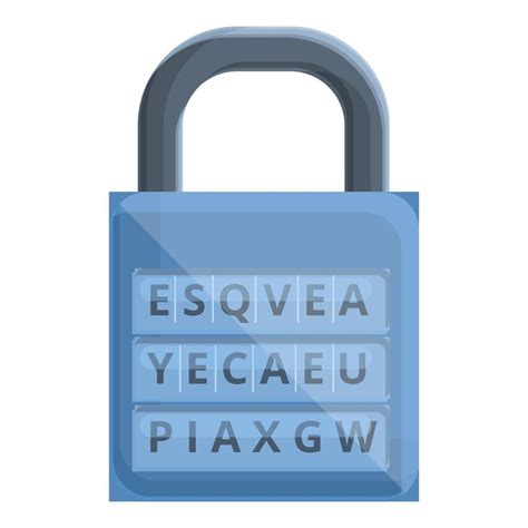 Coding Padlock Icon Cartoon Style 14350446 Vector Art At Vecteezy