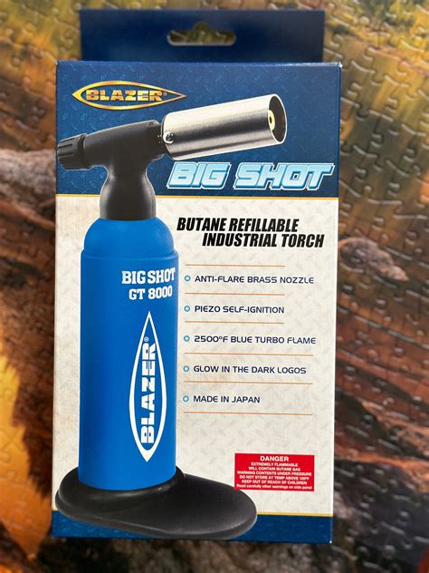 Blazer Limited Edition Blue Big Shot Butane Gas Torch Gt8000