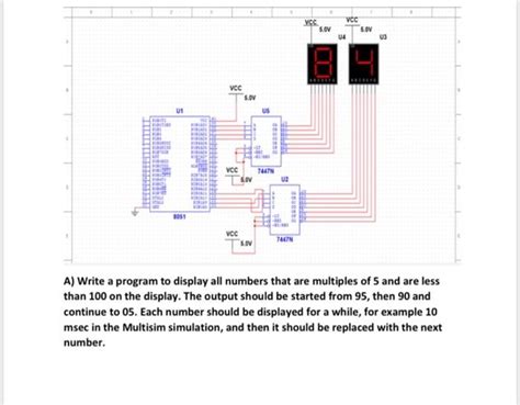 Solved VCC S OV VCC 6 0V 14 US VCC S OV U1 US RERE 1447N VCC Chegg Com