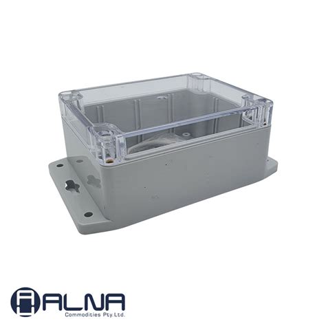 Enclosure IP Sealed Polycarbonate Jiffy Box Clear Lid X X Mm HB Alna Commodities