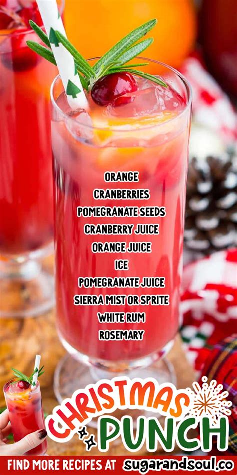 Christmas Punch Recipe Boozy Or Not Sugar And Soul