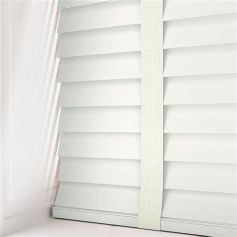 Opulence White With Duck Tapes Wooden Venetian Blind Blinds Direct