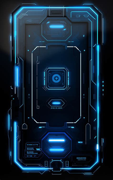 数字艺术科技背景蓝色科技边框背景