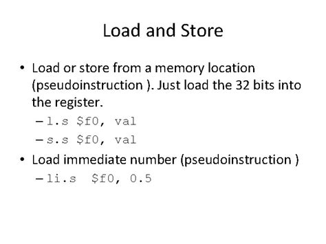 Mips Mul Div And Mips Floating Point Instructions