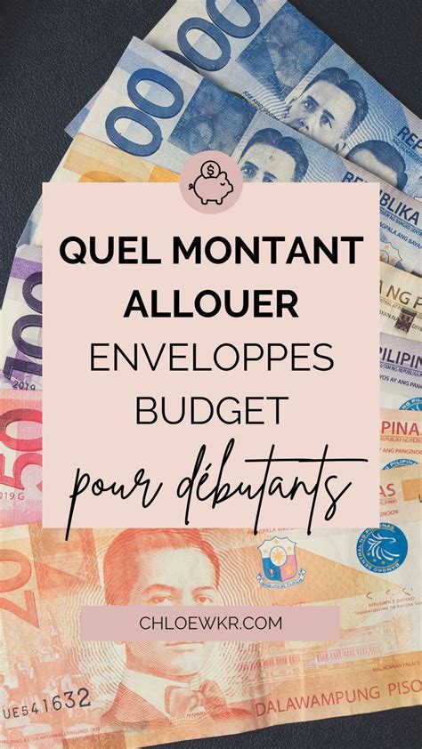 Enveloppe budget quel montant Chloé Wkr Budgeting Finance Organisation