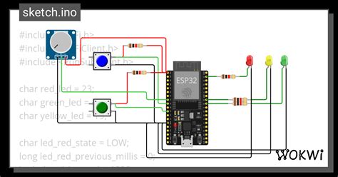 LAB 6 01 Red Send Msg Control Green Wokwi ESP32 STM32 Arduino Simulator