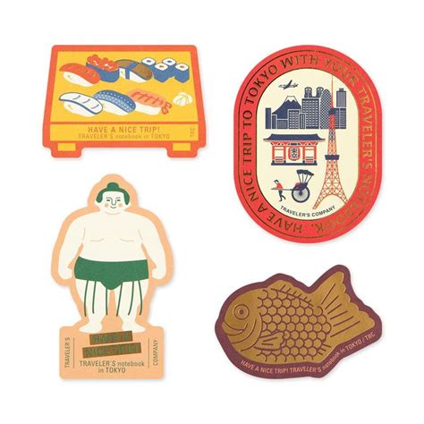Ensemble D Autocollants Traveler S Tokyo Notebook Sticker Set