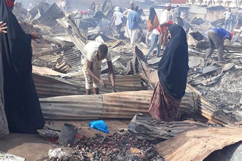 Traders In Garissa Town Count Losses After Fire Razes A Market Nation