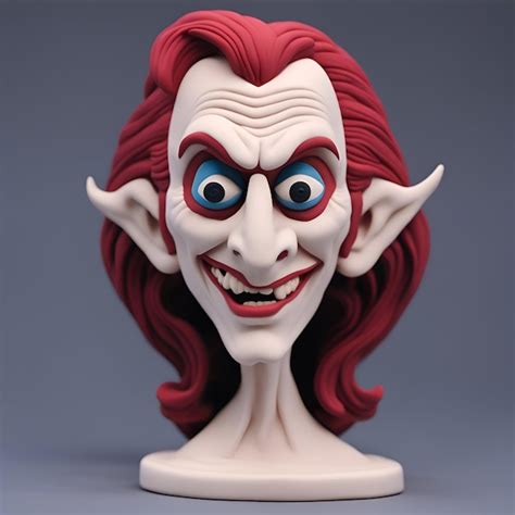 Personagem De Desenho Animado Cabelo Ruivo 3d Renderiza O Conceito