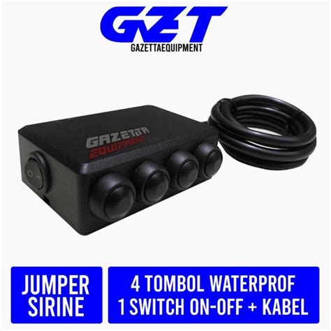 Jual Bagus Tombol Jumper Sirine 4 Tombol Waterproof Motor Custom Whelen