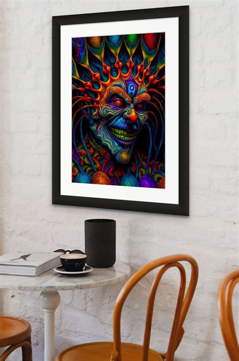 Surreal Psychedelic Entity Art Psychedelic Art Wall Art Etsy Uk