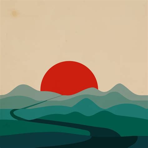 Paisagem De Serras E Morros Minimalistas Urbanarts