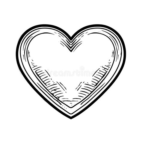 Stunning Pink Heart Line Drawing With Simple Black Lines A Single