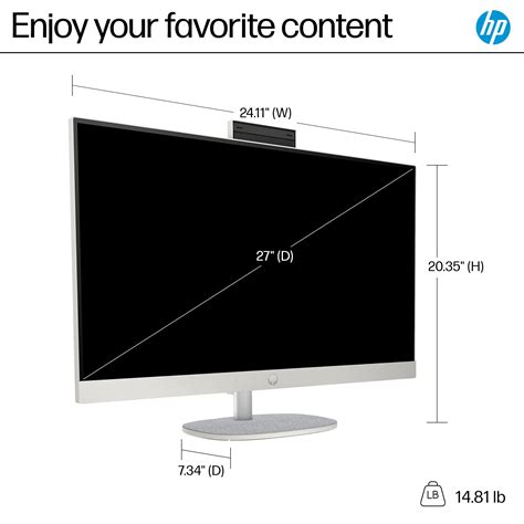 HP 27 Full HD Touch Screen All In One With Adjustable Height Intel Core Ultra 7 16GB