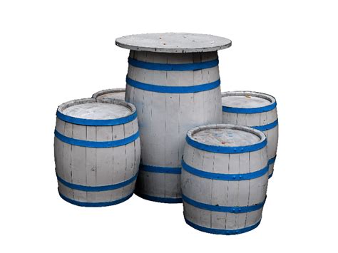 White Wood Barrels Png Isolated Objects Textures For Photoshop