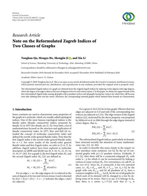 Pdf Note On The Reformulated Zagreb Indices Of Two Classes Of Graphs