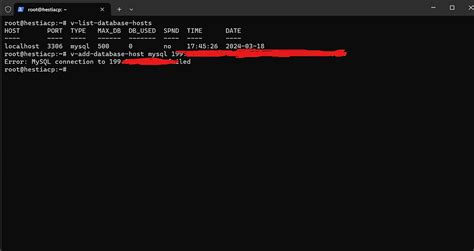 Remote Db For Mariadb Mysql Database Hestia Control Panel Discourse