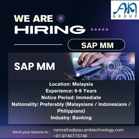 Namratha Venugopal On Linkedin Hiring Sapmm Seniorconsultant Sapjobs Sapconsultant