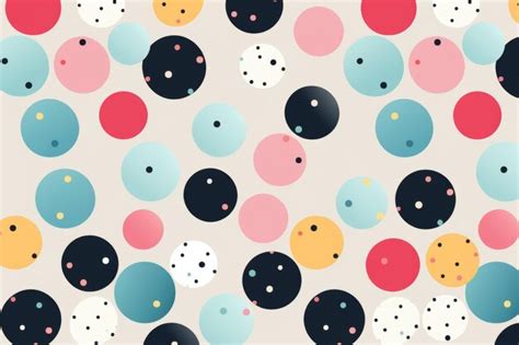 Premium Ai Image Seamless Polka Dot Pattern Background Generative Ai