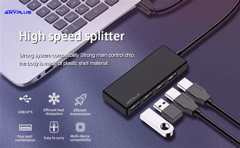 Anyplus Usb Hub 3 0 4 Poorts Usb Hubs Draagbare Usb Splitter Mini Usb Verdeler Voor Desktop