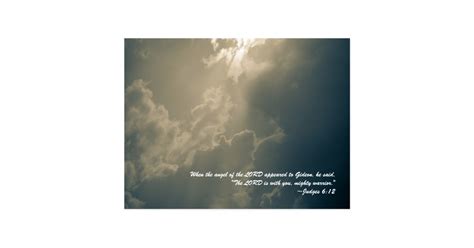 When The Angel Of The Lord Appeared To Gideon He Postcard Zazzle