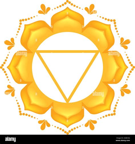 Manipura Solar Plexus Chakra Icon Stock Vector Image And Art Alamy