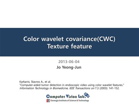 Ppt Color Wavelet Covariancecwc Texture Feature Powerpoint
